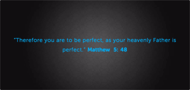 BE PERFECT, AS GOD IS PERFECT | Right From The Heart, Marietta, GA