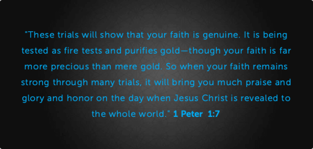 FAITH REFINED IN THE FIRE - Right From The Heart Ministries